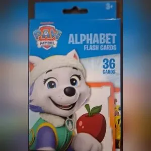 Paw Patrol | Other | Paw Patrol Blue And White Alphabet Flash Cards ...